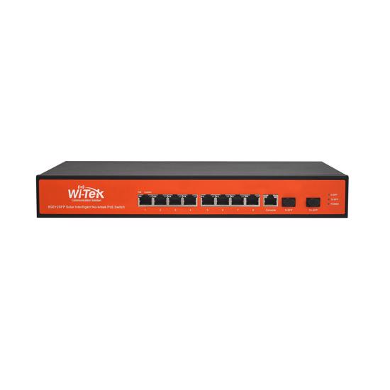 Wi-Tek WI-PMS310GF-UPS+ 8GE+2SFP Ports 24V-48V Mixed L2 Managed UPS No-Break PoE Switch with 8-Port PoE