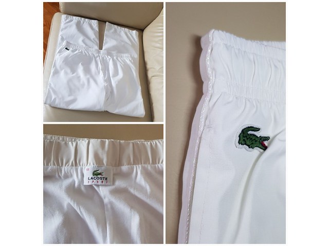 Lacoste bela postavljena trenerka, original