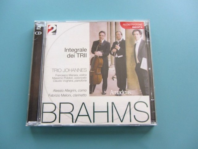 Johannes Brahms Integrale Dei Trii TRIO JOHANNES 2CD