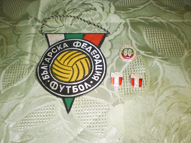 Fudbalski savez Bugarske - zastavica i znacke iz 1982 g