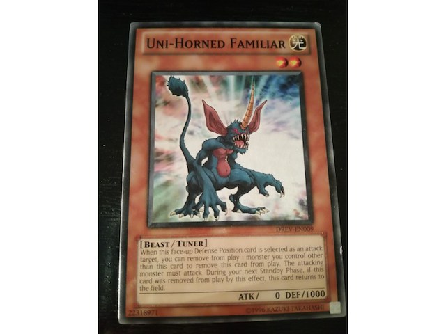 Yu-GI-OH!-Uni-Horned Familiar