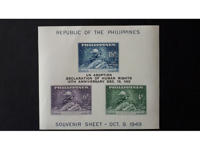 Filipini 1949. sa pretiskom ** Čisto