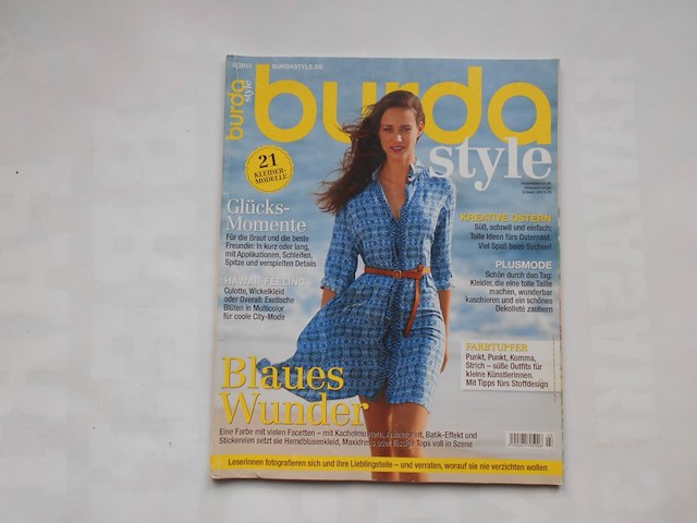 Burda style 3 / 2015, nemački BEZ prevoda i šema