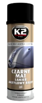 K2 BLACK MAT ACRYLIC SPRAY, CRNA MAT FARBA