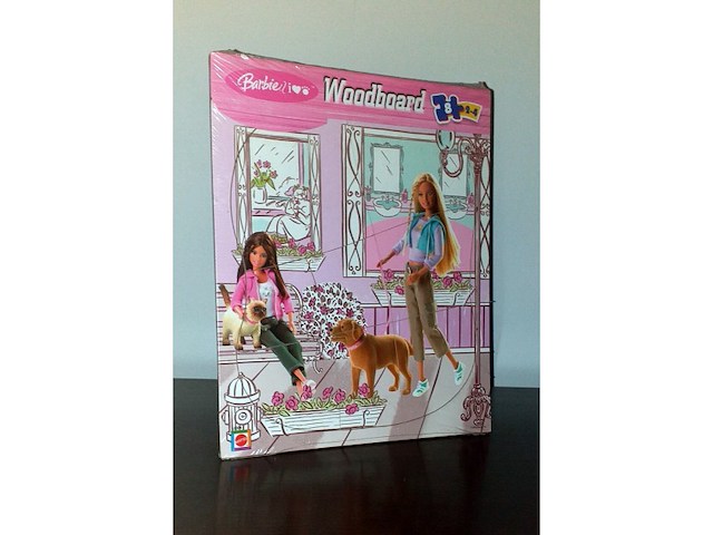 Woodboard Barbie puzzle, 2-4 godine, nova