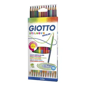 Drvene boje (24 boje) Giotto Stilnovo Bicolor Fila 2569 blister