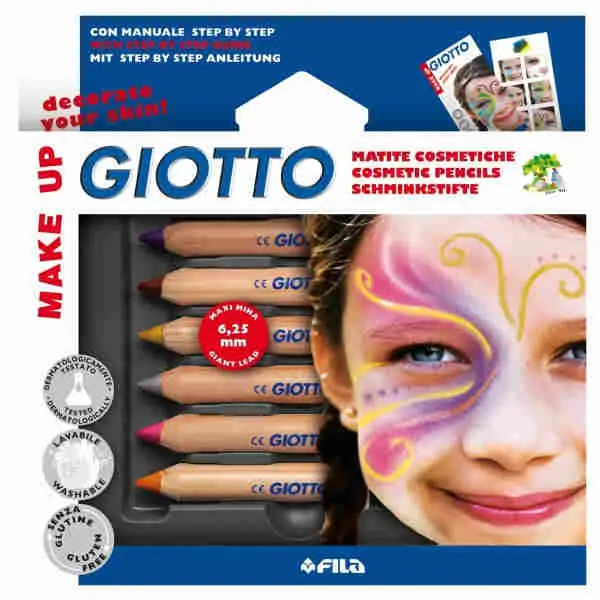 Drvene boje za lice (6 boja) Giotto Fila 4708 blister