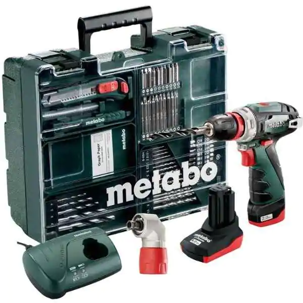 Akumulatorska bušilica odvijač PowerMaxx BS Quick Pro Set Mobile Workshop METABO