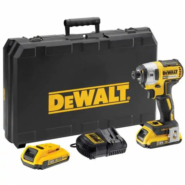 Akumulatorski udarni odvijač bez četkica 18V 2.0Ah DCF887D2 DeWALT