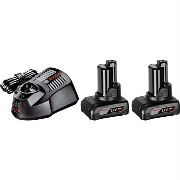 Set 2 baterije GBA 12V 6,0 Ah EneRacer + punjač GAL 1230 CV Professional Bosch