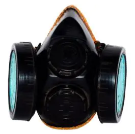 Zaštitna maska sa dva filtera crna