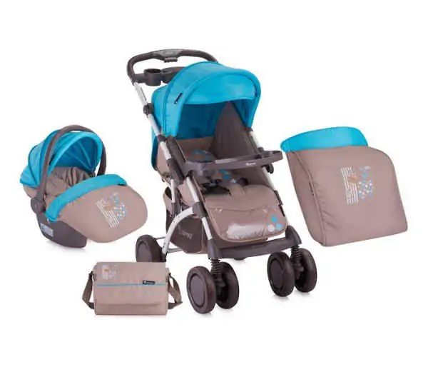 Kolica za decu Apollo Set Beige&Blue Giraffe BERTONI