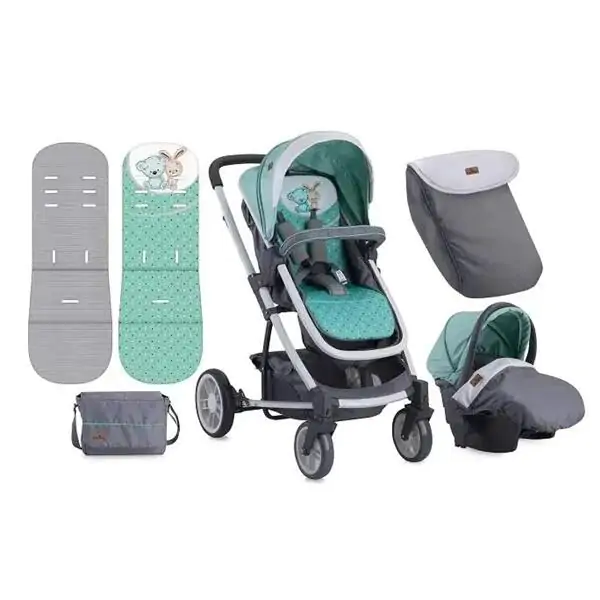 Kolica za decu S-500 Set Grey & Green Friends Bertoni