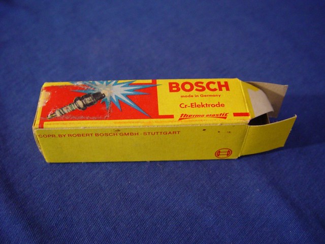 prazna  nemačka kutijica Bosch, od svećice