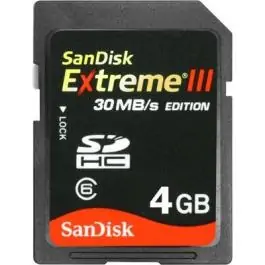 Memorijska kartica SD 4GB Extreme III 30mb/s-klasa 10 SanDisk