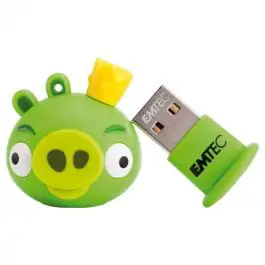 USB 2.0 A101 4GB AB oblik zelena svinja EMTEC