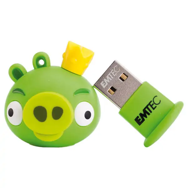 USB 2.0 A101 4GB AB oblik zelena svinja EMTEC