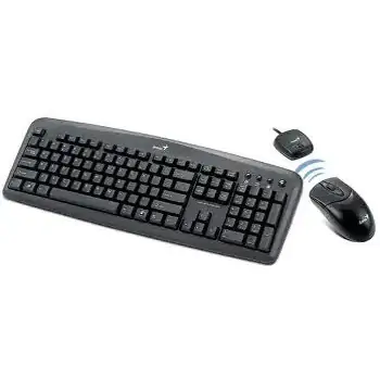 Set tastatura i miš Bežične TwinTouch 600 USB Black SER Genius