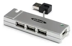 Notebook USB 2.0 Hub 4 Port mini EDNET