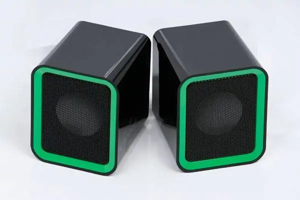 Zvučnici za računar SN-U14/BG Speaker system 2.0 6W Black/Green BLUEBERRY