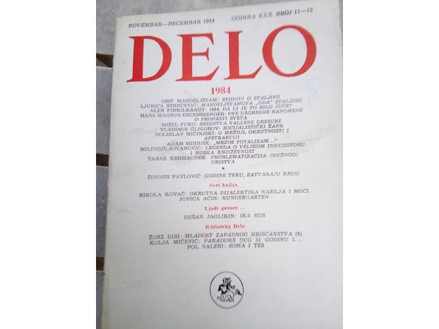 Delo, br.11-12, god.1984 (tema 1984)