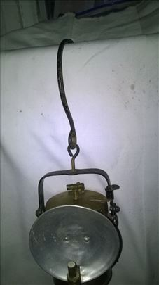Starinska metalna rudarska karabitna lampa