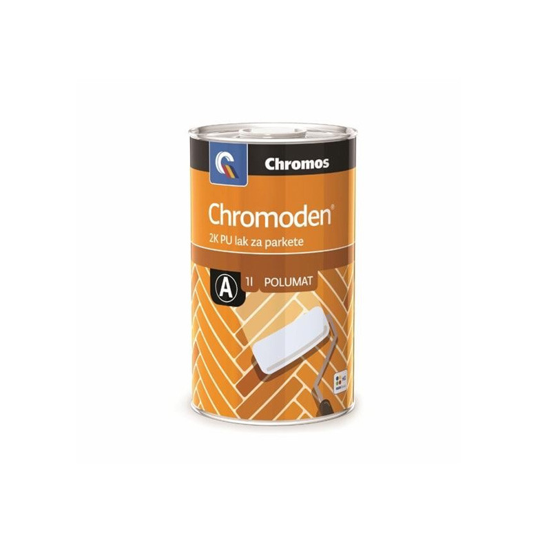 CHROMODEN lak za parket Polu-MAT 1A+1B= 2 lit Chromos