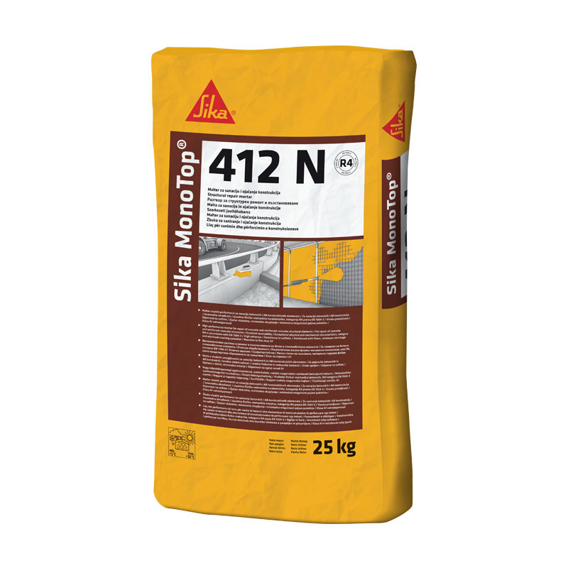 Sika MonoTop 412 RS 25 kg Strukturalni malter za statičku reparaciju i sanaciju konstrukcija klase R4