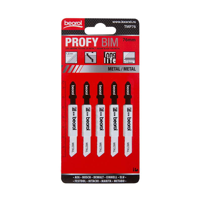 List ubodne testere 76mm za METAL PROFY