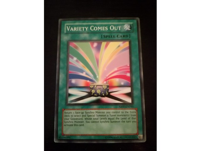 Yu-GI-OH!-Variety Comes Out