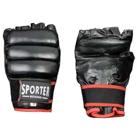 Boks rukavice za sparing koža 938 B/XL crne Sporter