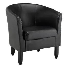 Fotelja TAMPA veštačka koža crna