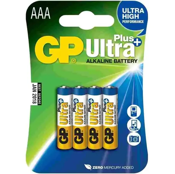 Baterija ULTRA PLUS Alkalna 24AUP-U4 GP