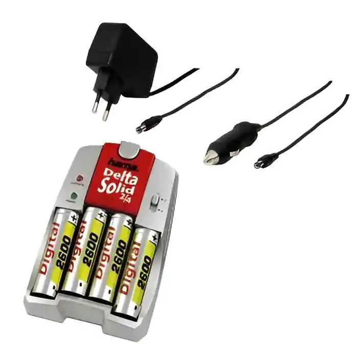 Punjač Fast Charger Delta Solid 2/4 Set 4x AA 2600 HAMA