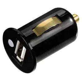 Adapter punjač za auto 12V za USB uređaje (mp3…) - mali crni HAMA