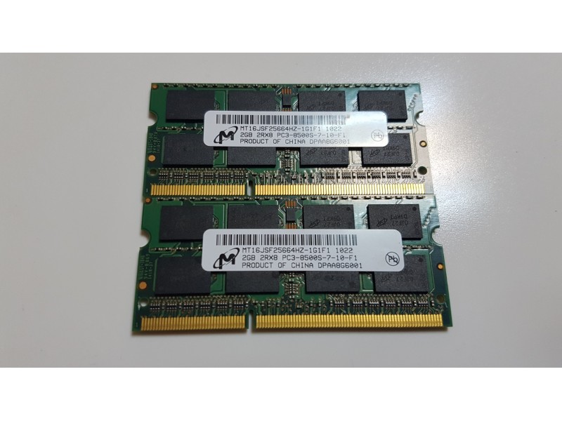 2 x 2GB Micron 1066MHz DDR3