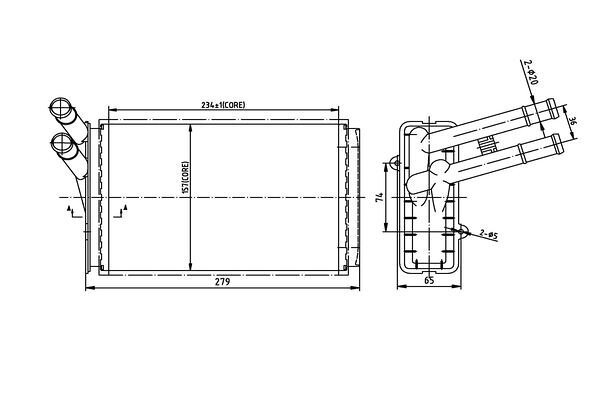 Grejač kabine Audi A4 94-00 (893819030A), Behr