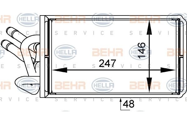 Grejač kabine Ford TRANSIT 00-06 (4042576), Visteon