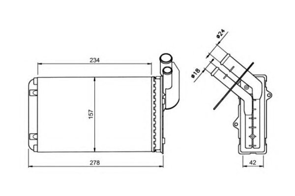 Grejač kabine Renault Megane 95-02