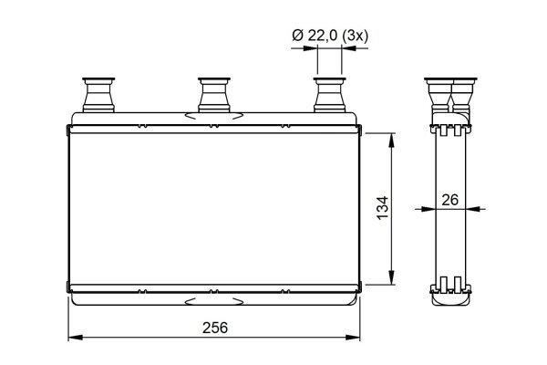 Grejač kabine BMW 5 E60/E61 03-10 (64116933922), Behr