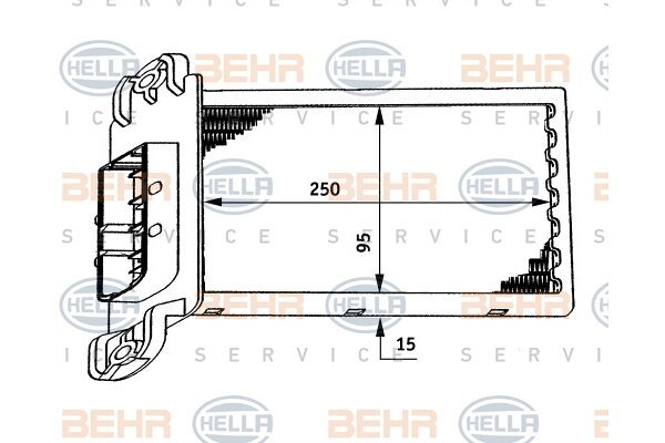 Grejač kabine Citroen C4 04-10 (6445XC), Behr