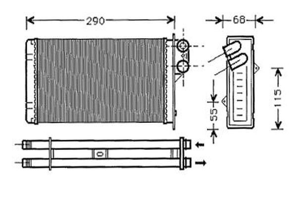 Grejač kabine Peugeot 406 95-04