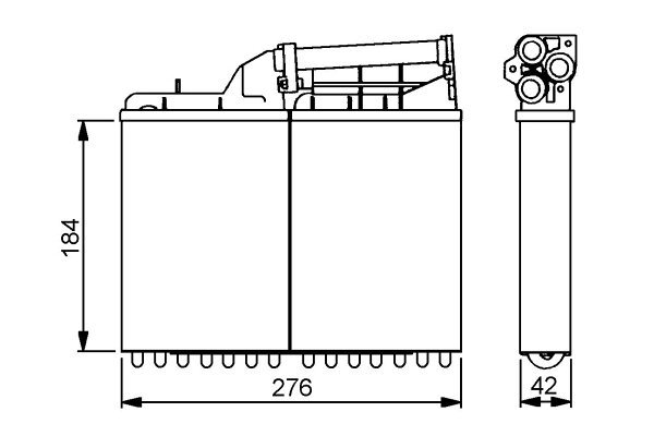 Grejač kabine BMW 5 E34 88-95 (1348725)