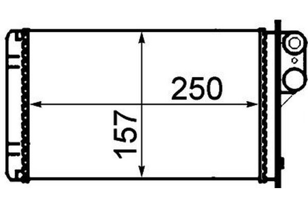 Grejač kabine Renault MEGANE SCENIC 96-99, 7701204992