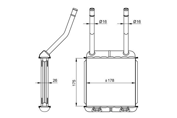 Grejač kabine Opel Vectra 88-95
