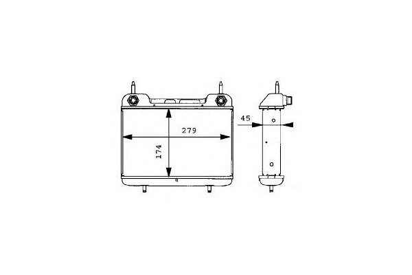 Hladnjak ulja Mercedes E (W124) 84-96, 1245000000