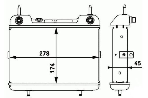 Hladnjak ulja Mercedes E (W124) 84-96, 1245013601 (samo po porudžbini)