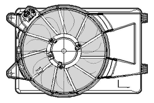 Ventilator hladnjaka 304223W2 - FIAT DOBLO (263), OEM, 10-