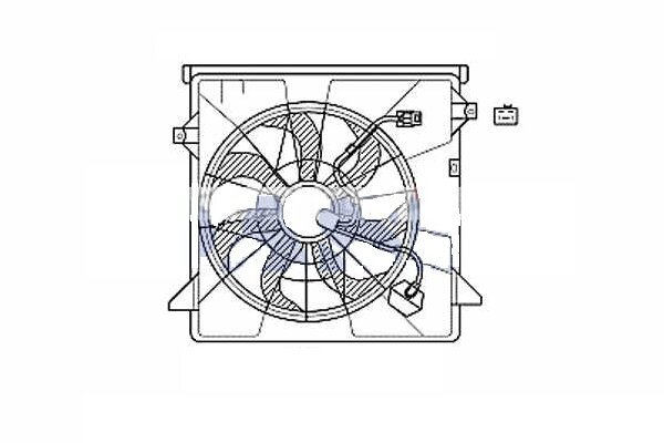 Ventilator hladnjaka HYUNDAI SANTA FE (DM), 12-