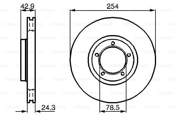 Prednji kočioni diskovi BS0986478160 - Ford Transit 92-00